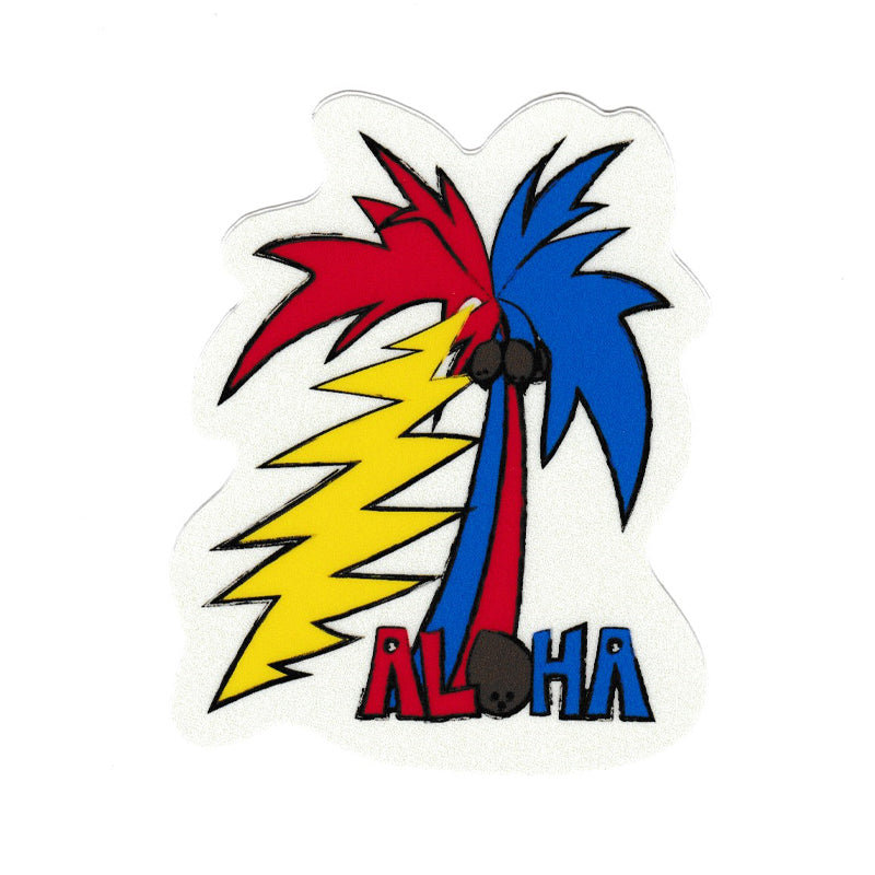 Aloha Palm Sticker 3" – Quality Surfboards Hawaii