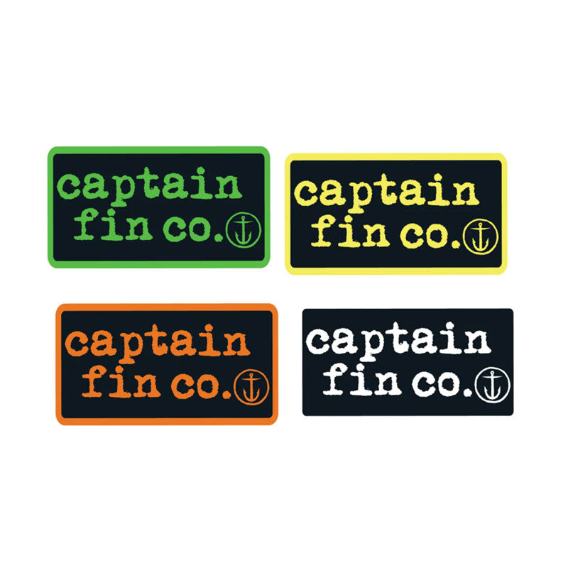 Captain Fin co. 4" Sticker – Quality Surfboards Hawaii